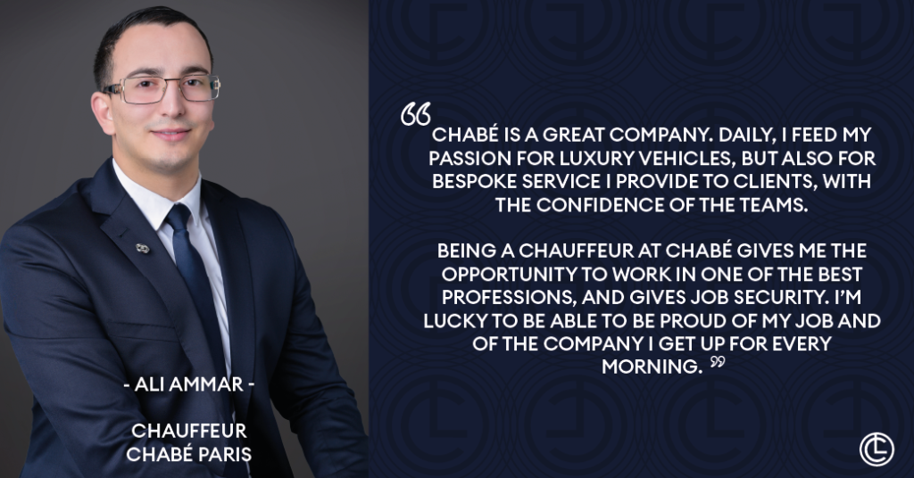 Chabé's professional chauffeurs